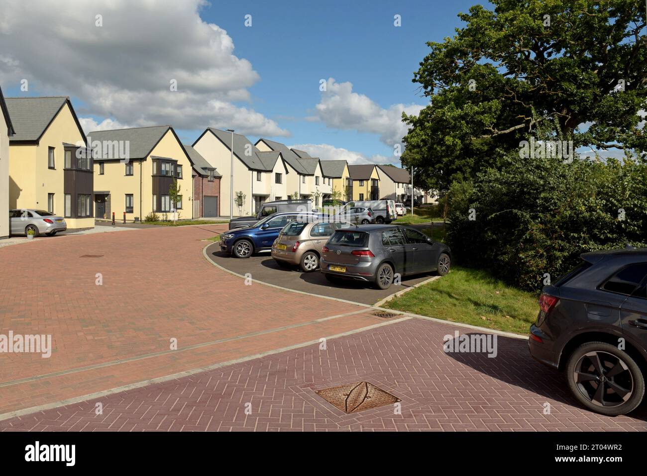 New occupied homes in the new town development of Cranbrook, near ...
