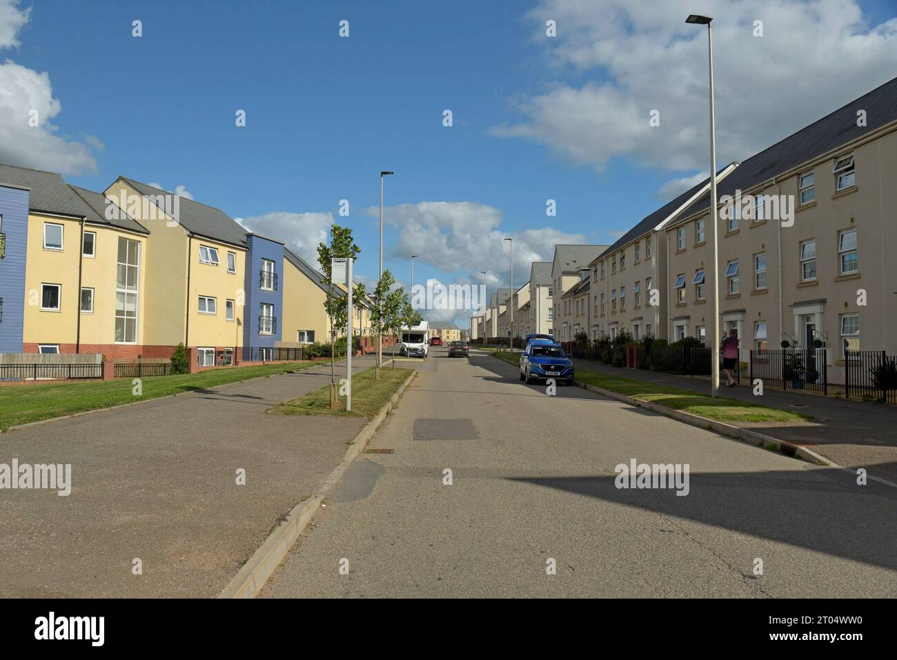 New occupied homes in the new town development of Cranbrook, near ...