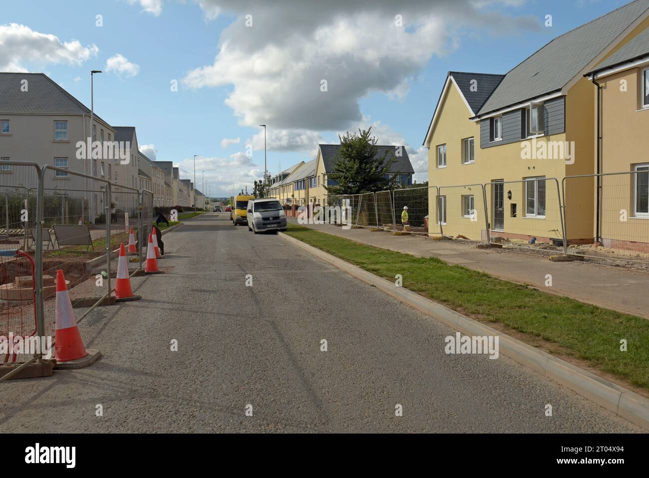New occupied homes in the new town development of Cranbrook, near ...