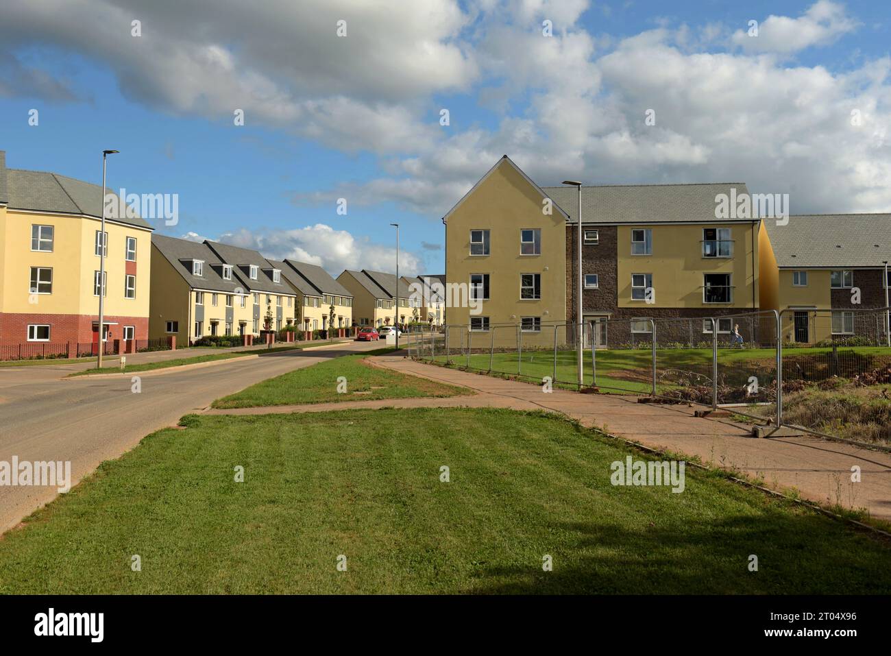 New occupied homes in the new town development of Cranbrook, near ...