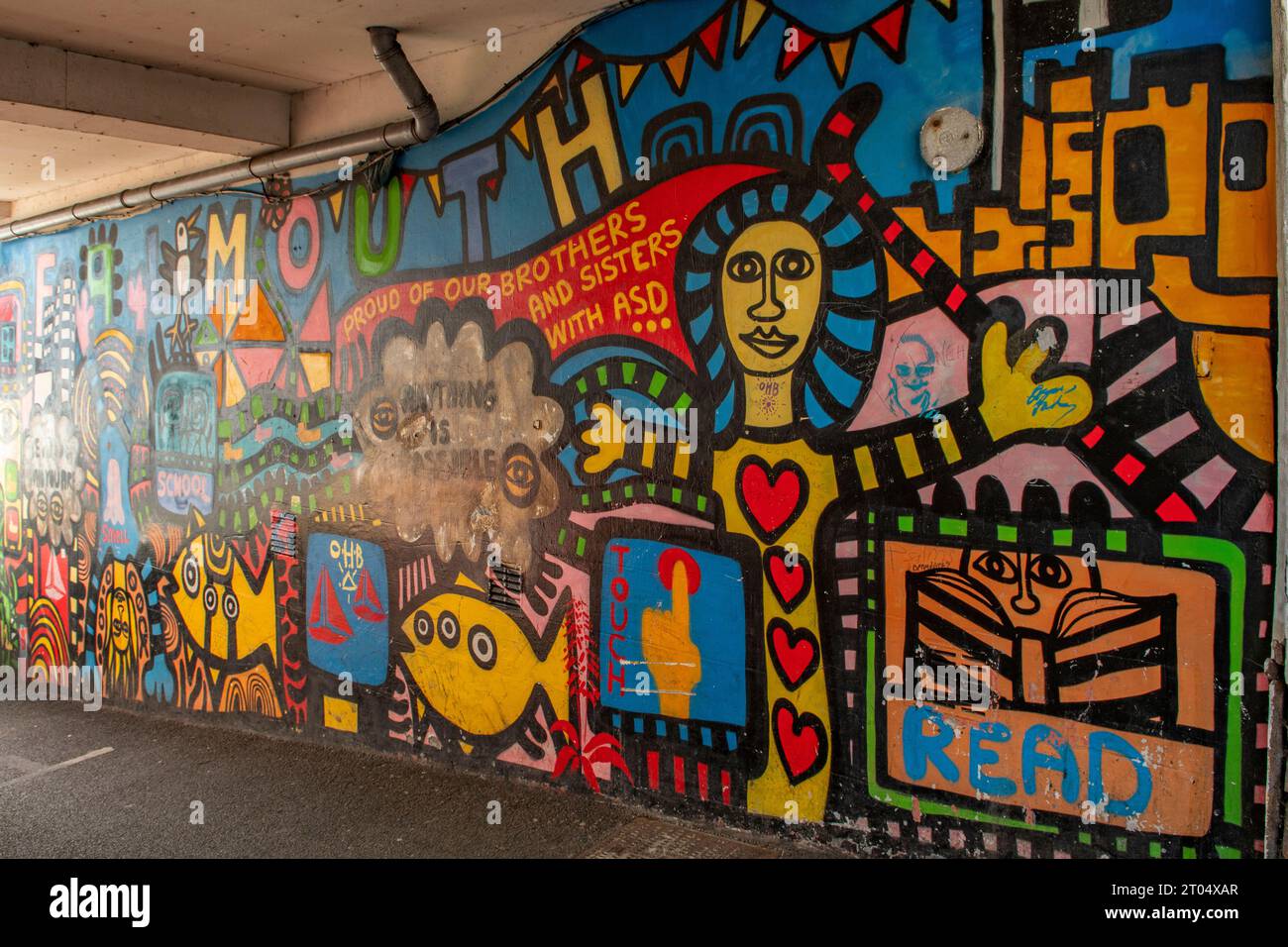 Street Art in Falmouth, Cornwall, England Stock Photo - Alamy