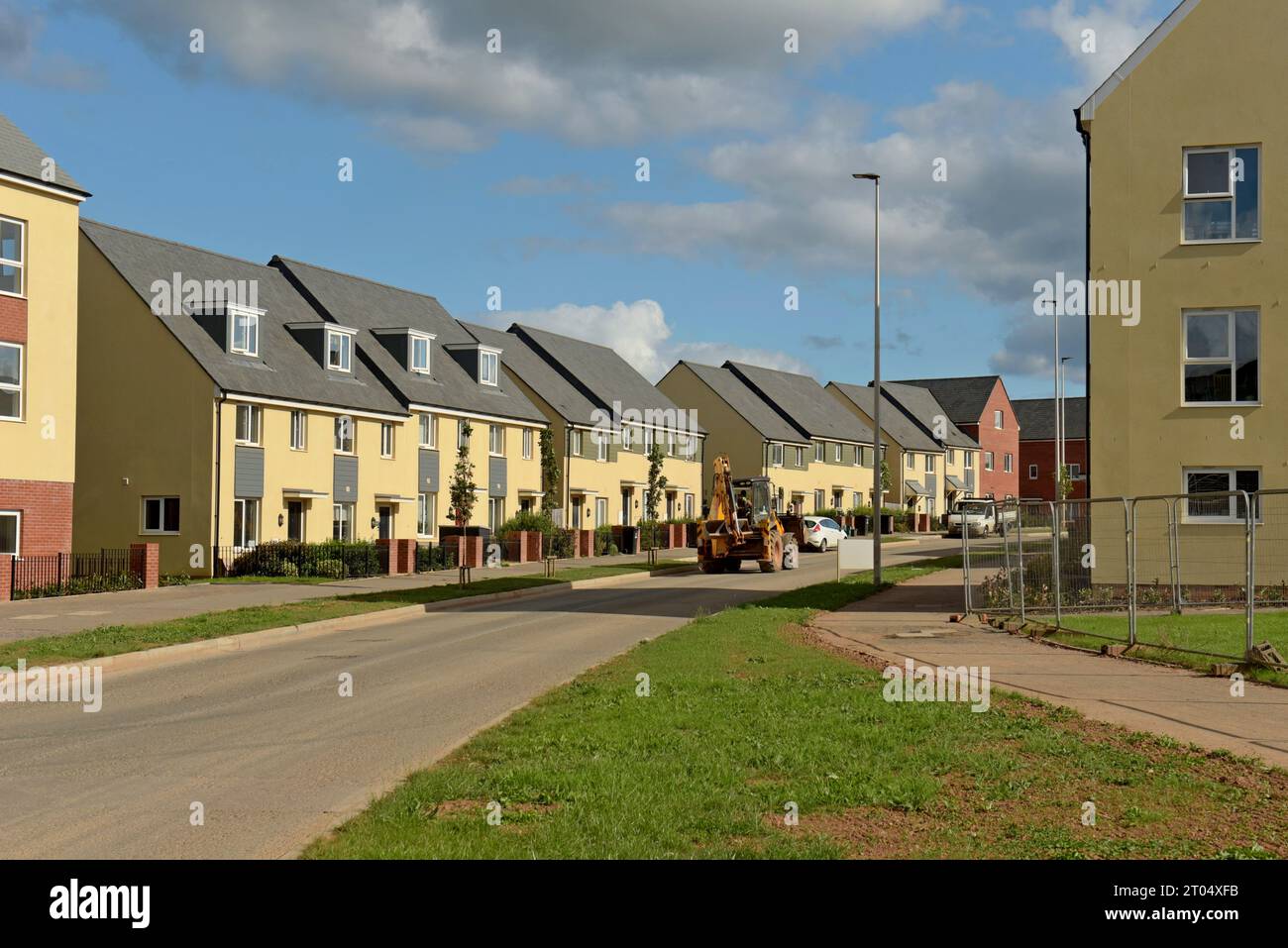 New occupied homes in the new town development of Cranbrook, near ...