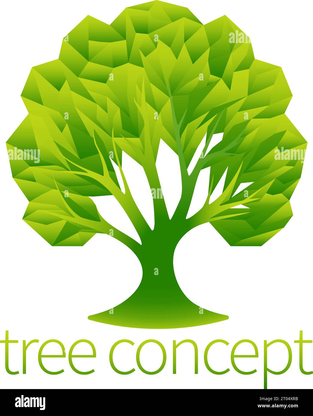 Tree Abstract Stylised Concept Design Icon Stock Vector Image & Art - Alamy