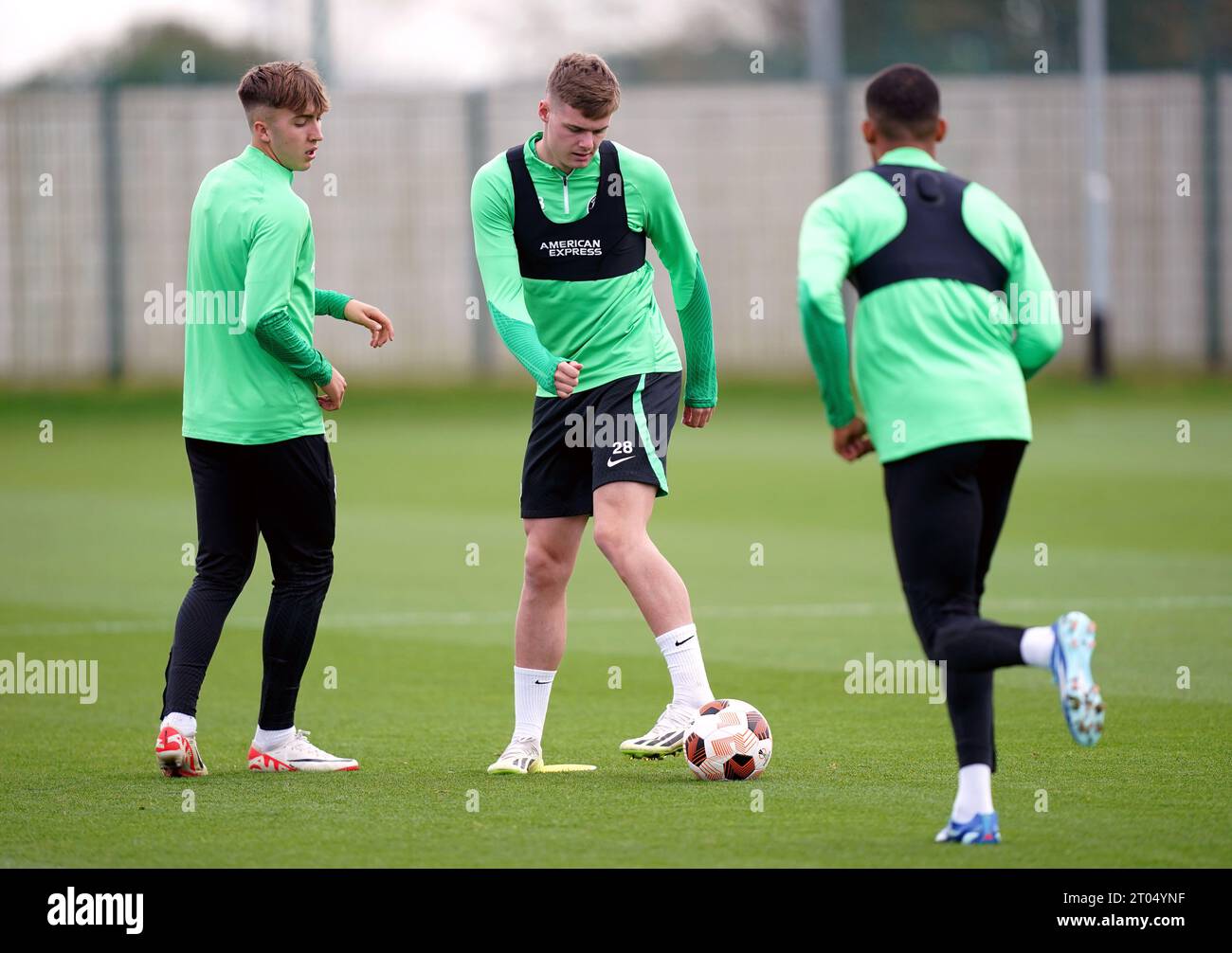 Brighton and Hove Albion's Evan Ferguson during a training session at the American Express Elite ...