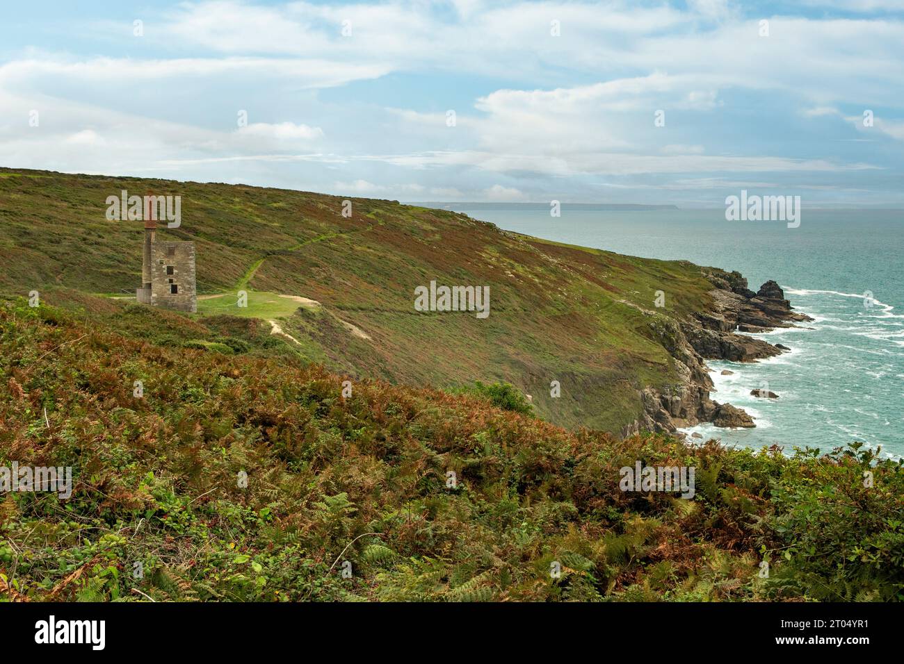 Wheal Prosper Engine House, Rinsey, Cornwall, England Stock Photo - Alamy