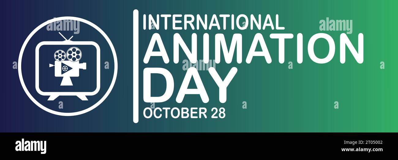 International Animation Day Vector Template Design Illustration ...