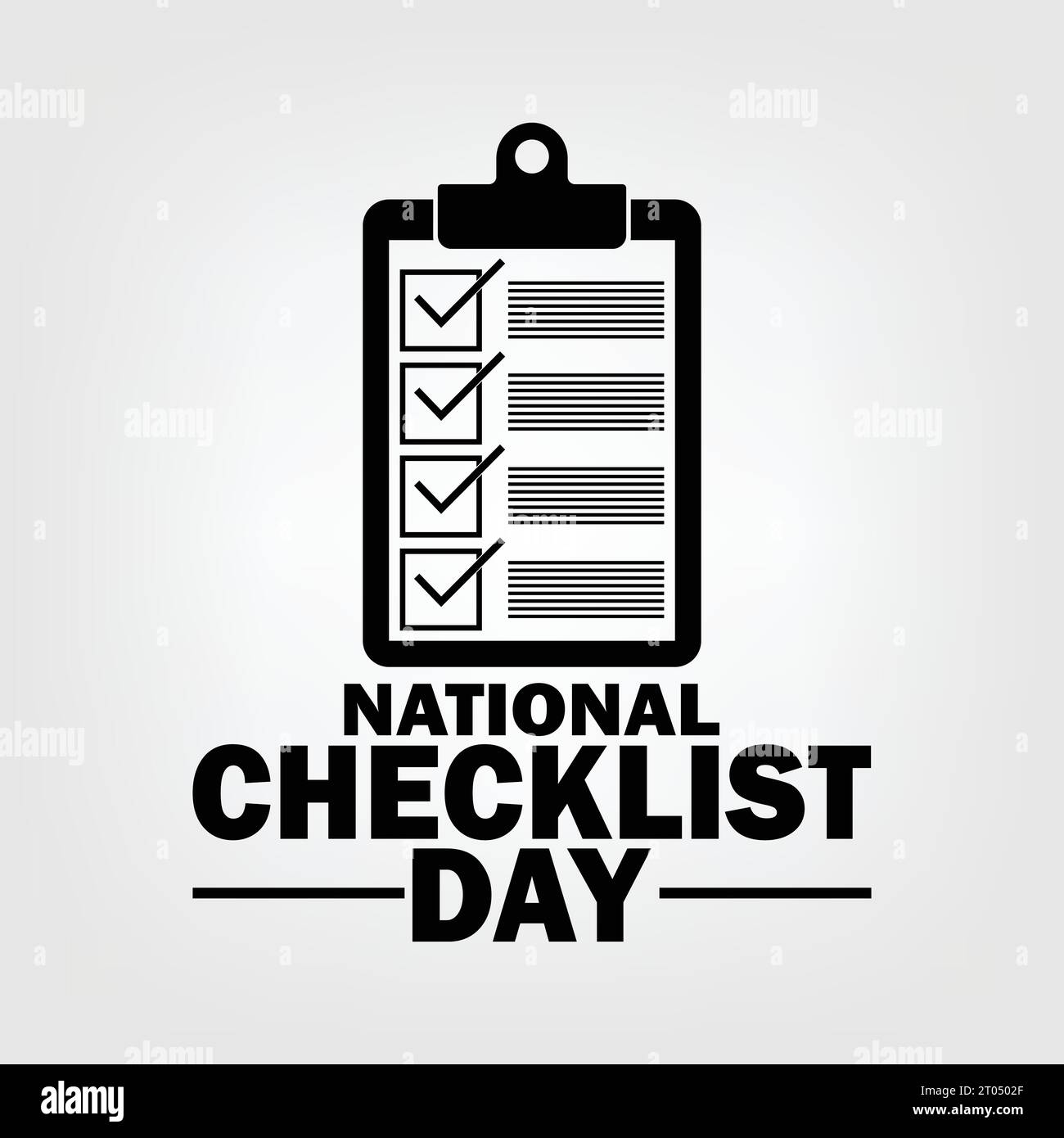 National Checklist Day Vector illustration. Suitable for greeting card ...