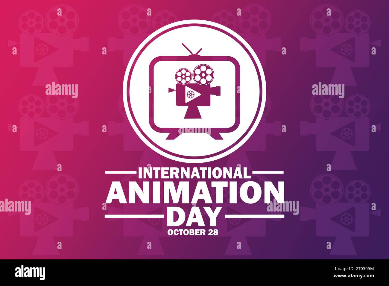 International Animation Day Vector Illustration. October 28. Suitable ...