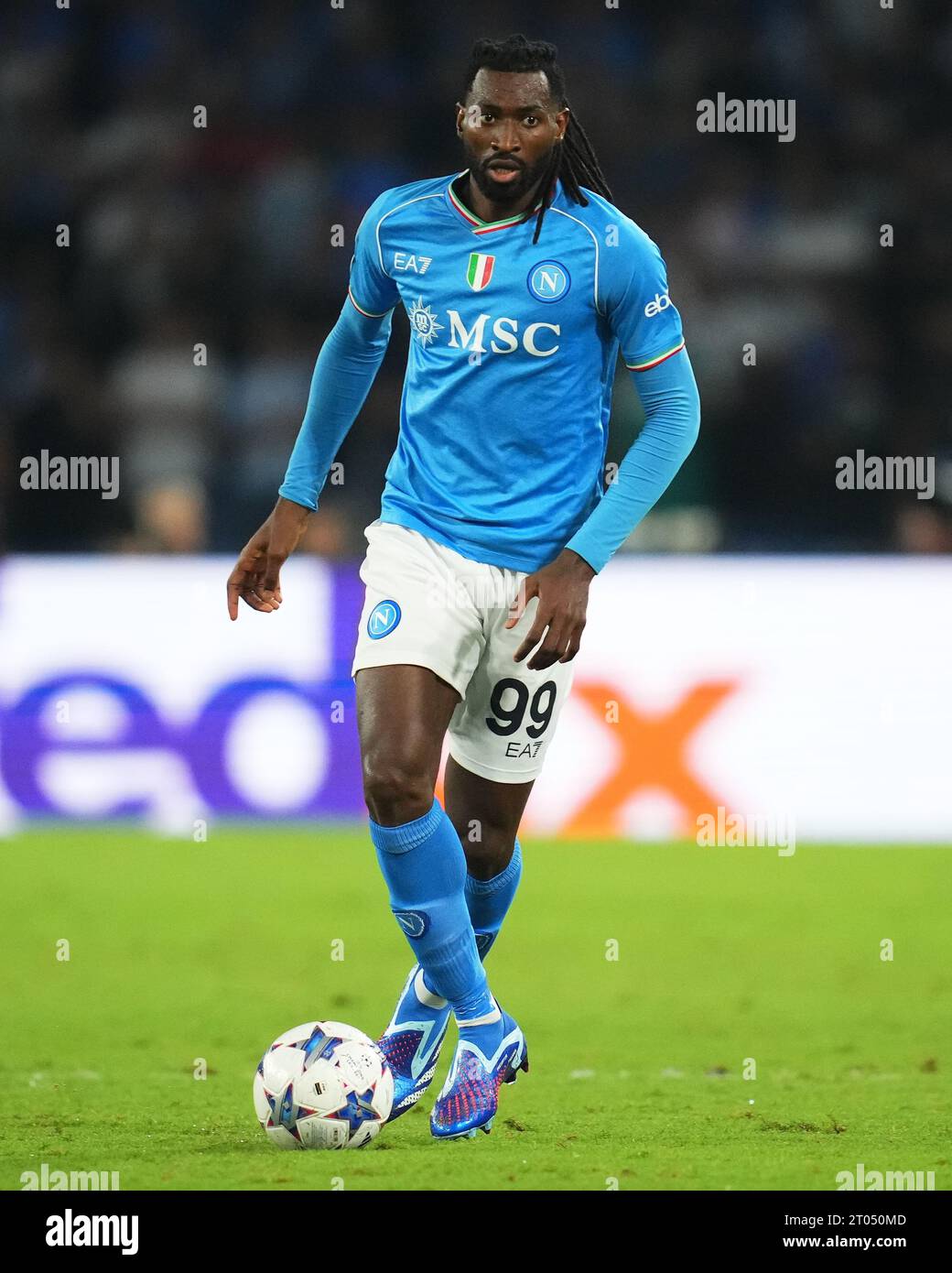 Frank Anguissa of SSC Napoli during the UEFA Champions League match ...
