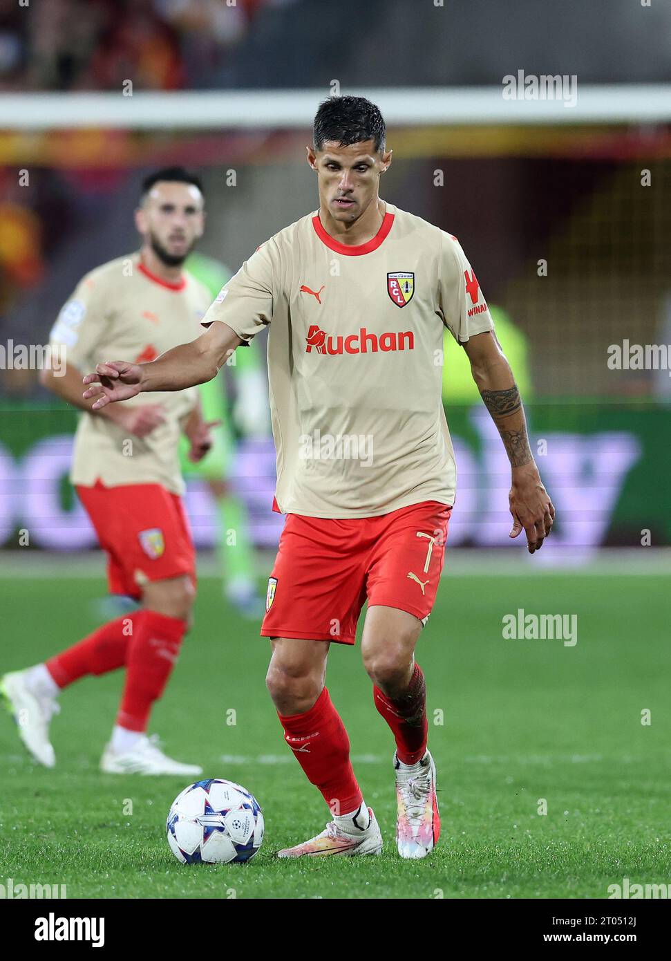 Lens, France, 3rd October 2023. Florian Sotoca of RC Lens during the ...