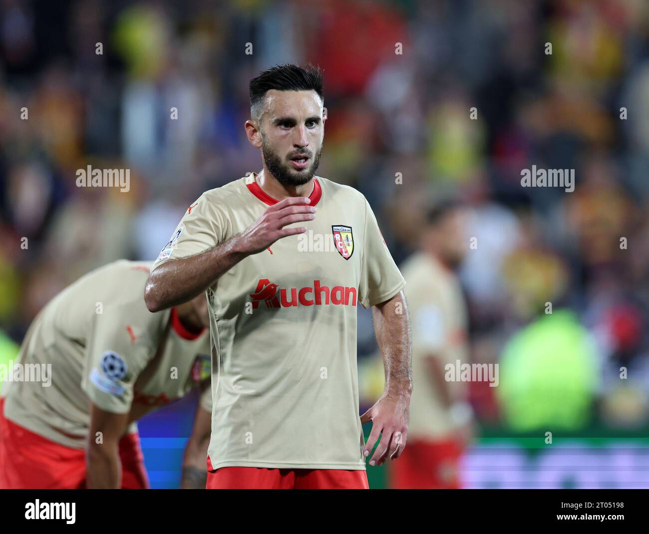 Lens, France, 3rd October 2023. Adrien Thomasson of RC Lens during the ...