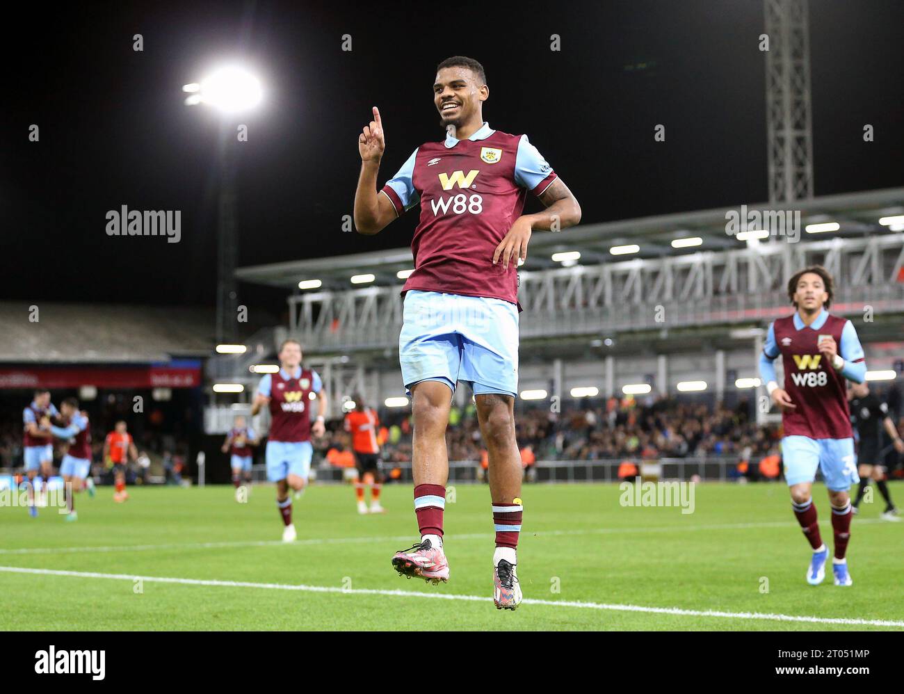 File photo dated 03-10-2023 of Burnley's Lyle Foster celebrates scoring ...