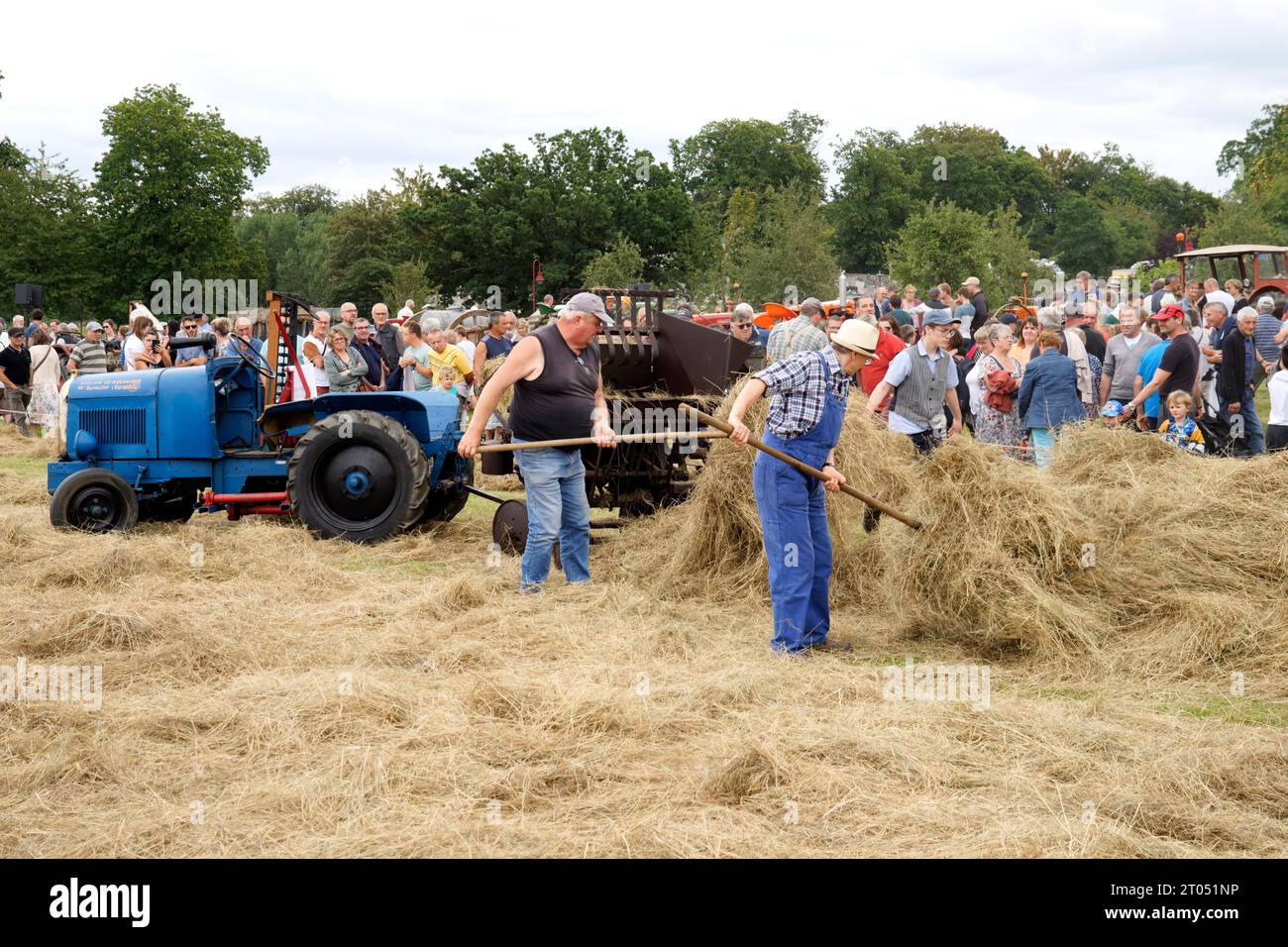 Old-fashioned hay bales, Harvest festival, harvesting the old-fashioned ...