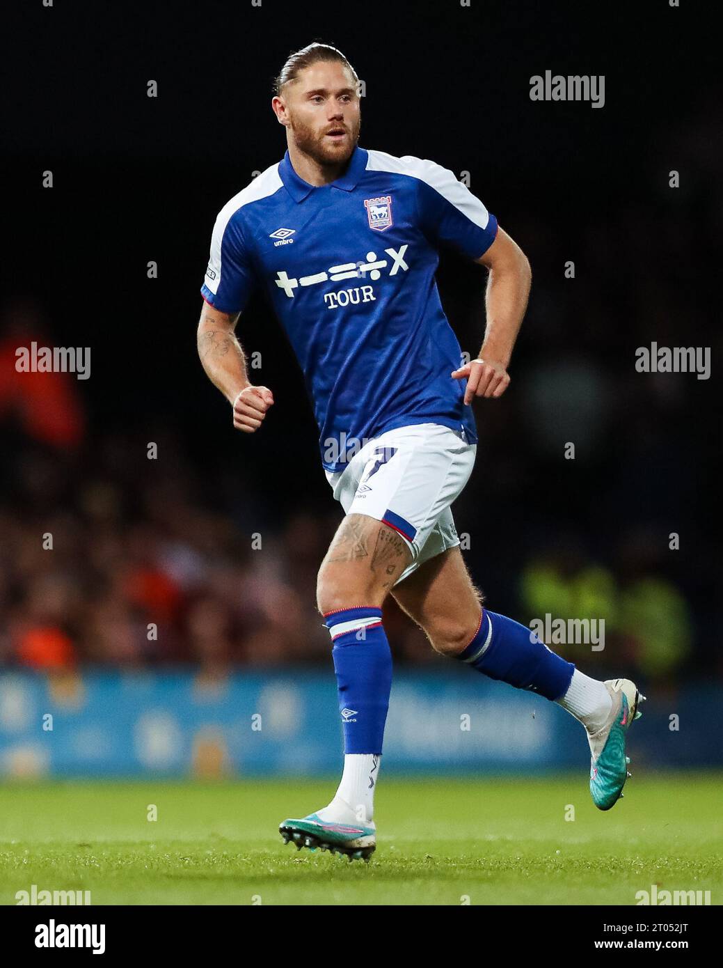 Ipswich, UK. 03rd Oct, 2023. Ipswich Town's Wes Burns during the ...