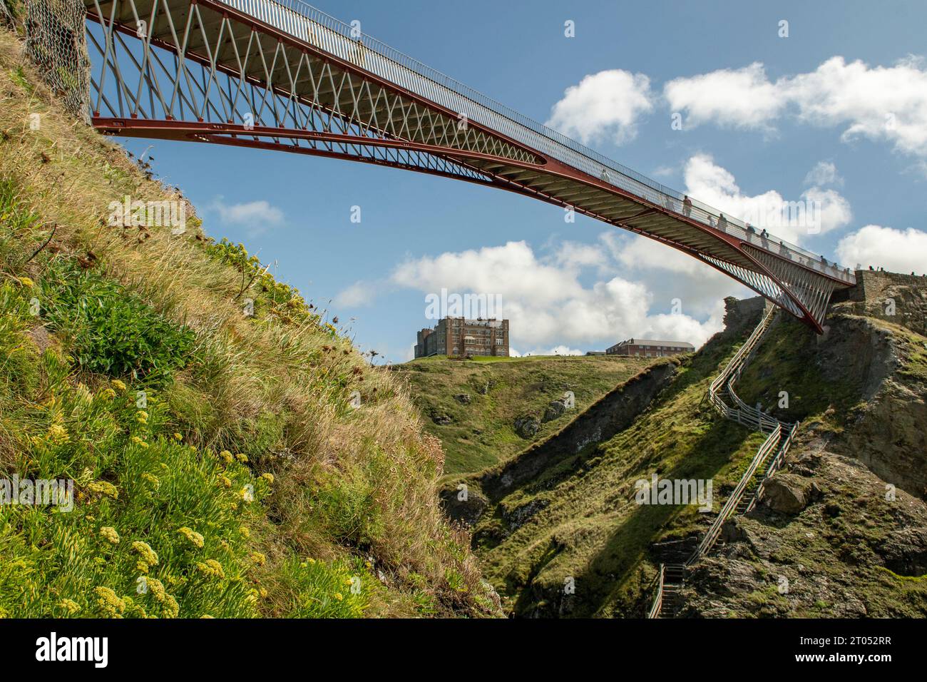 The Bridge at the Castle, Tintagel, Cornwall, England Stock Photo - Alamy