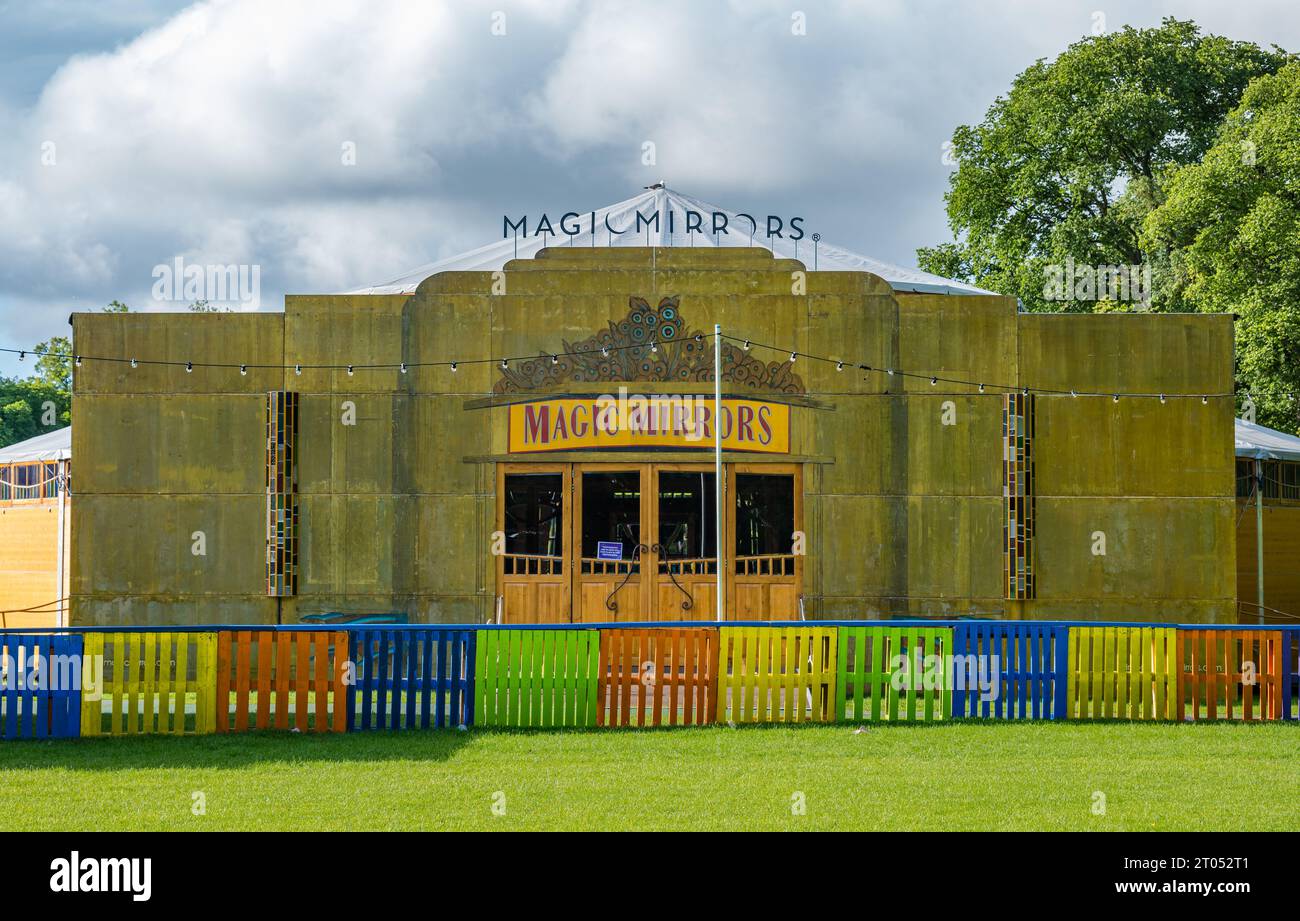 Circus Hub temporary theatre on The Meadows during Edinburgh Festival ...