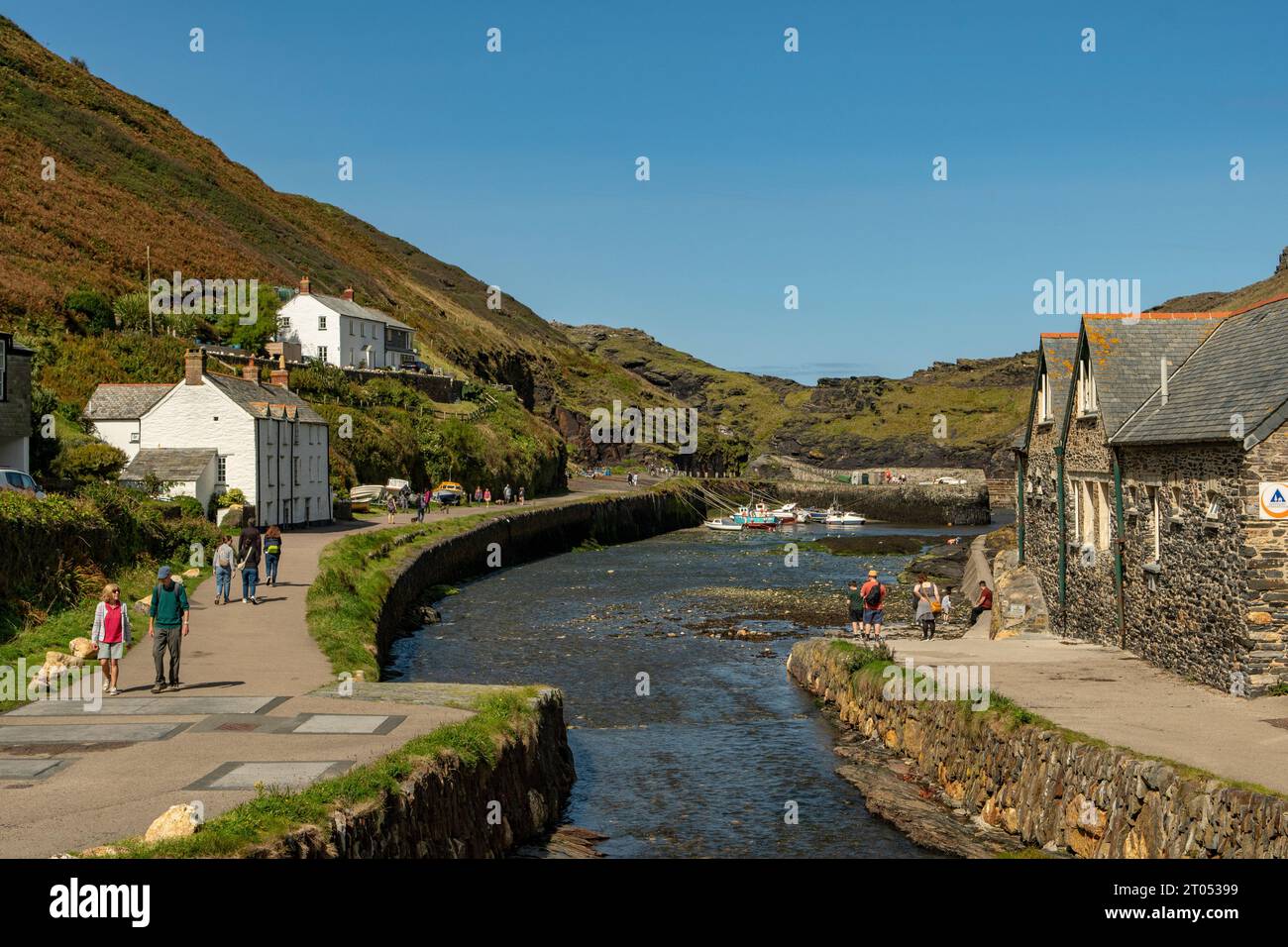 The Harbour, Boscastle, Cornwall, England Stock Photo - Alamy