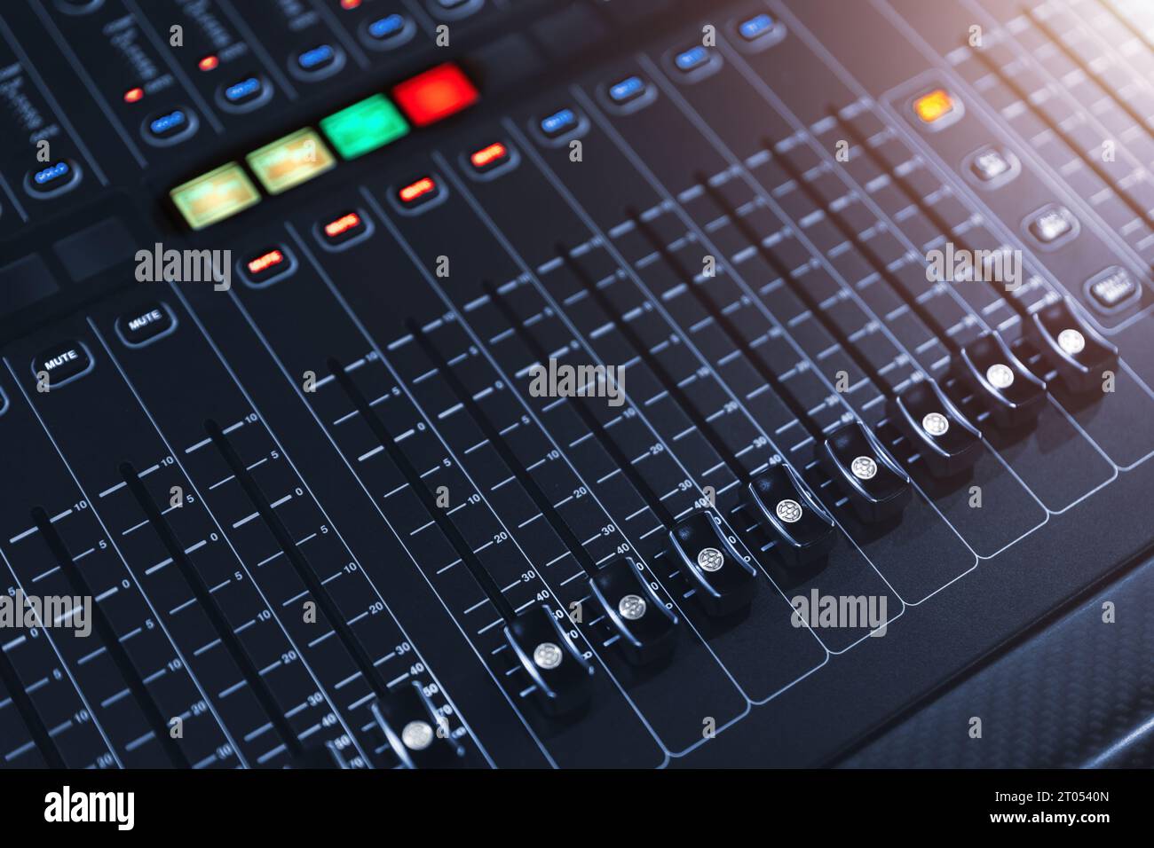 Live theater concert show sound video music control console with scene ...