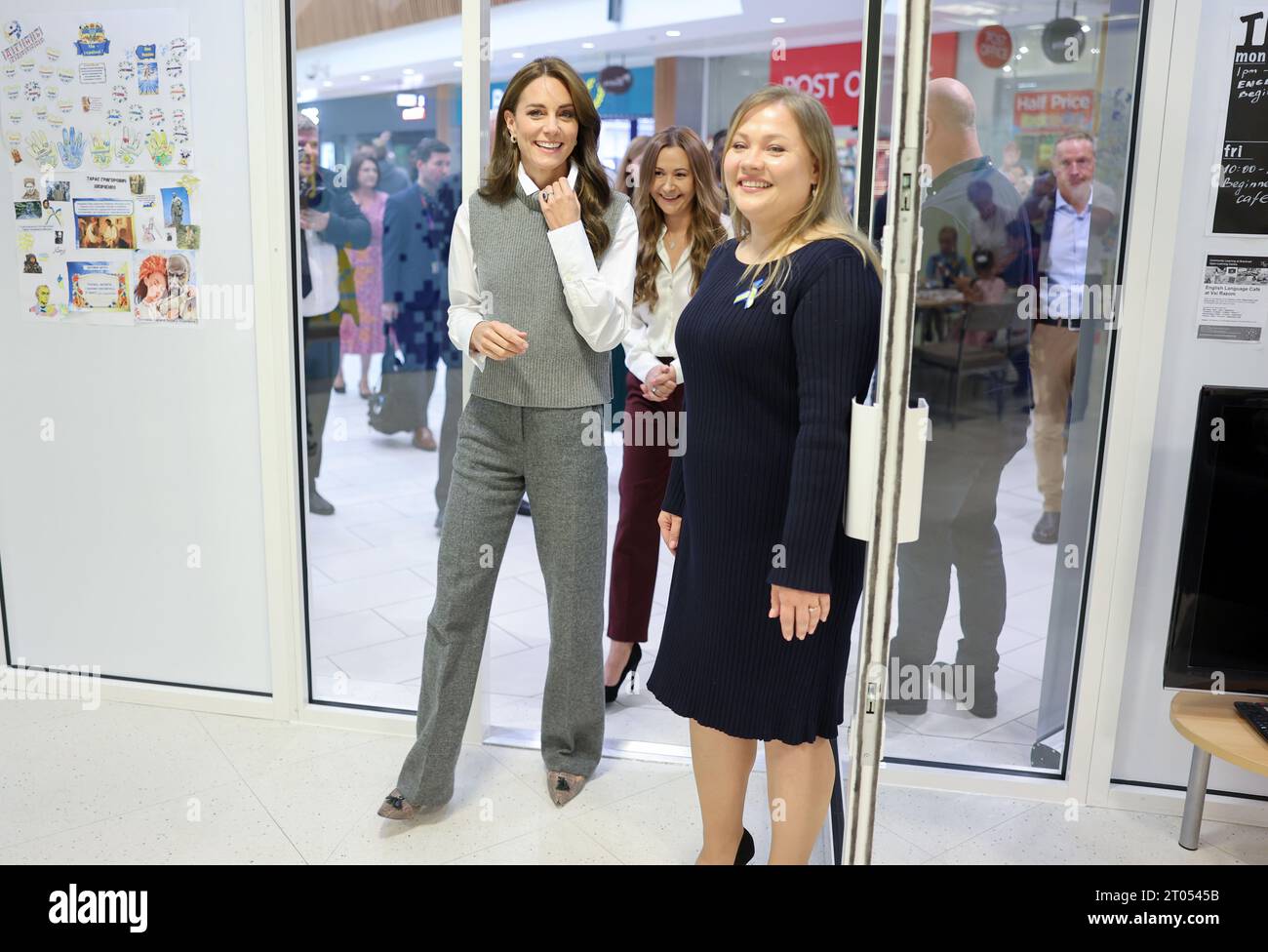The Princess of Wales during a visit to the Vsi Razom Community Hub in ...