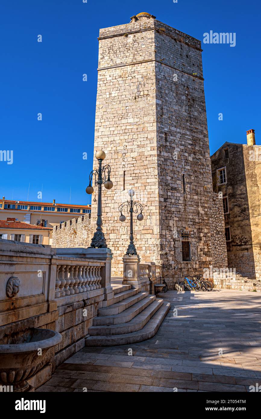 CROATIA : ZADAR - CAPTAIN´S TOWER Stock Photo - Alamy