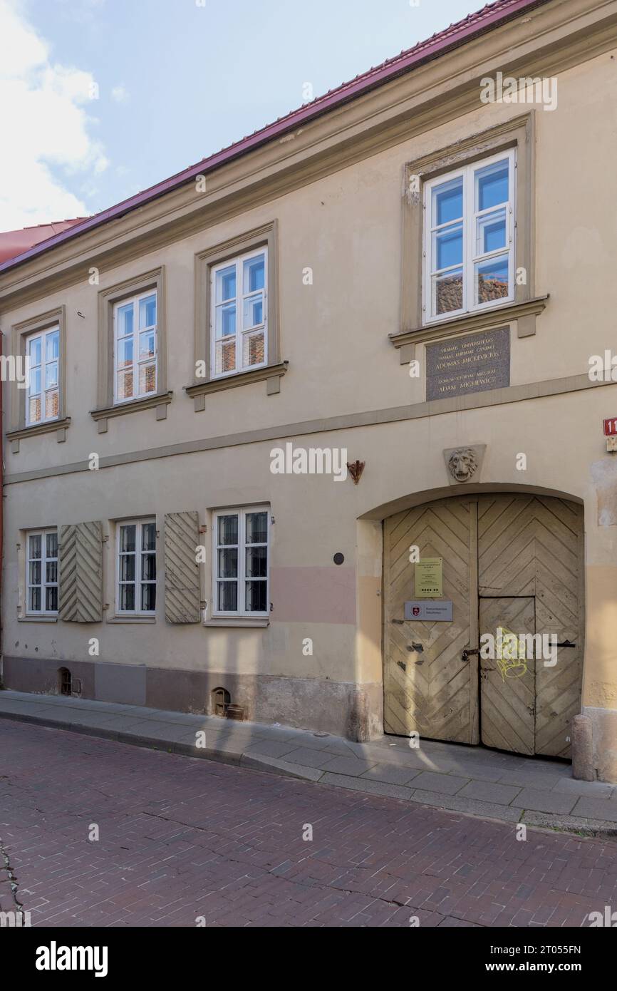 Vilnius, Lithuania AUGUST 13, 2023. Streets and architecture of Vilnius ...