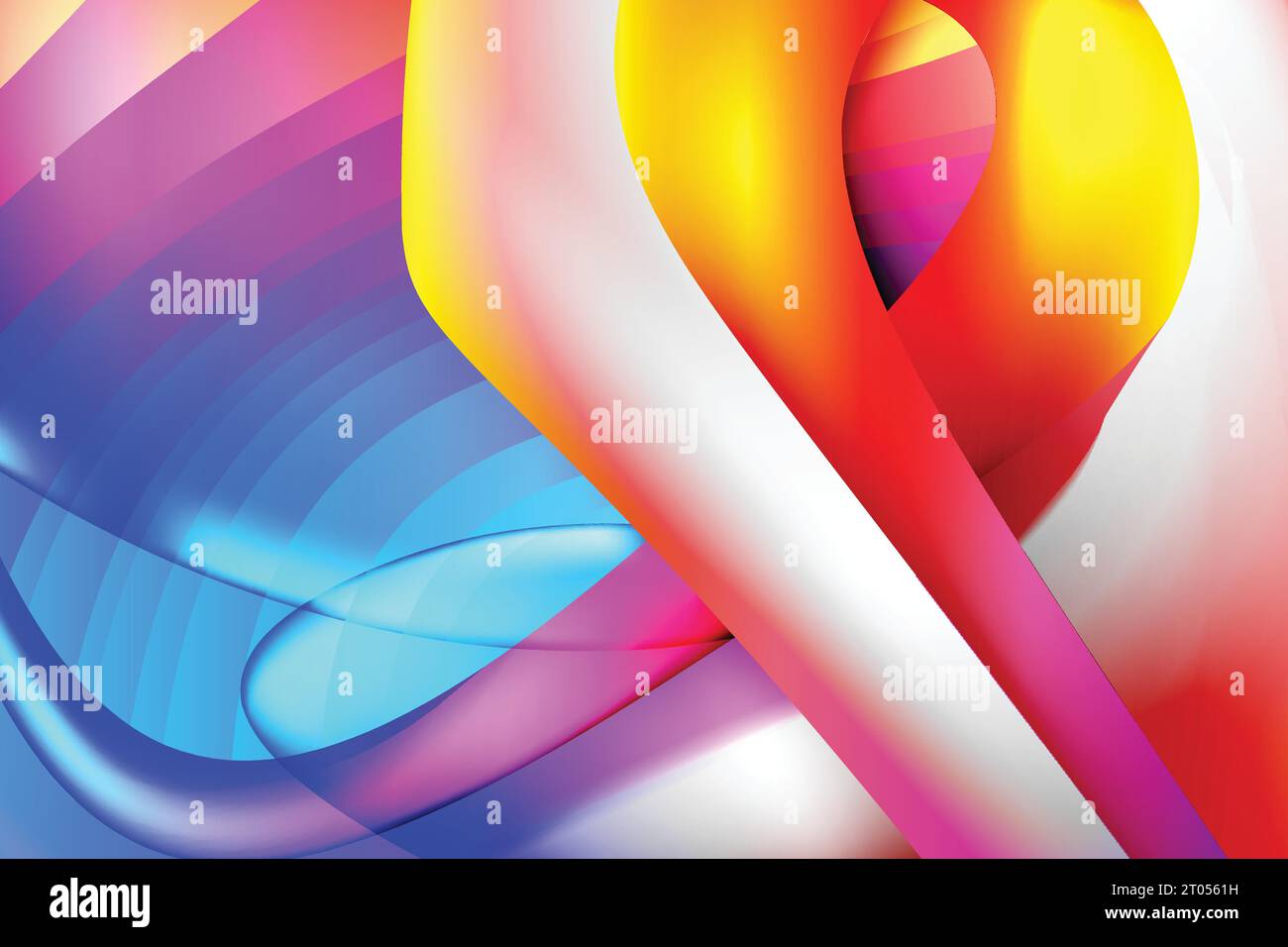 Modern Color Creative Abstract Wavy Overly Gradient Colorful Vector Background Design Stock