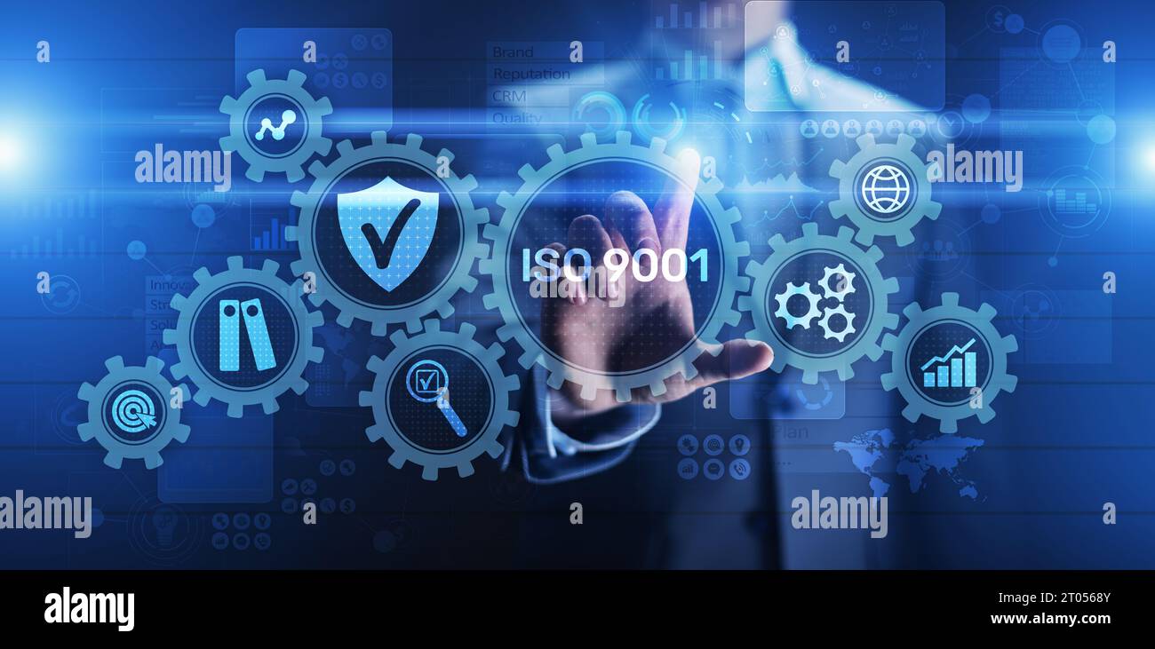 ISO 9001 Standards quality control business technology concept on virtual screen Stock Photo - Alamy