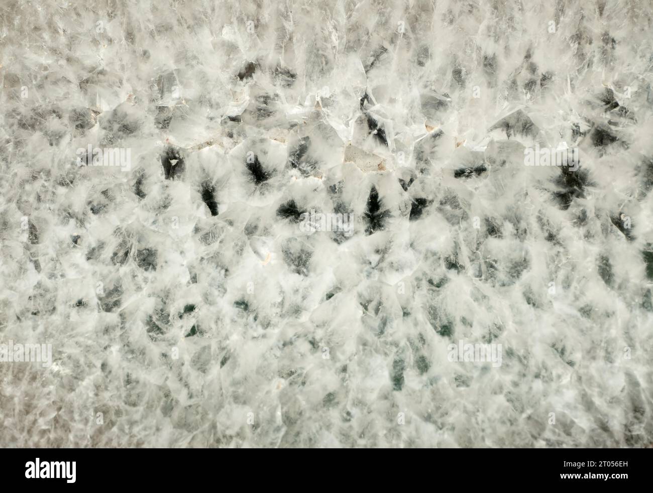 Gray and white mineral texture, abstract lines, spots, crystals and ...