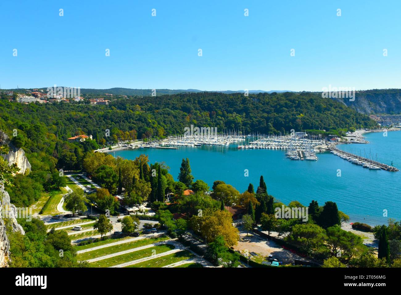 View of baia Sistiana in Duino-Aurisina, Italy in summer Stock Photo - Alamy