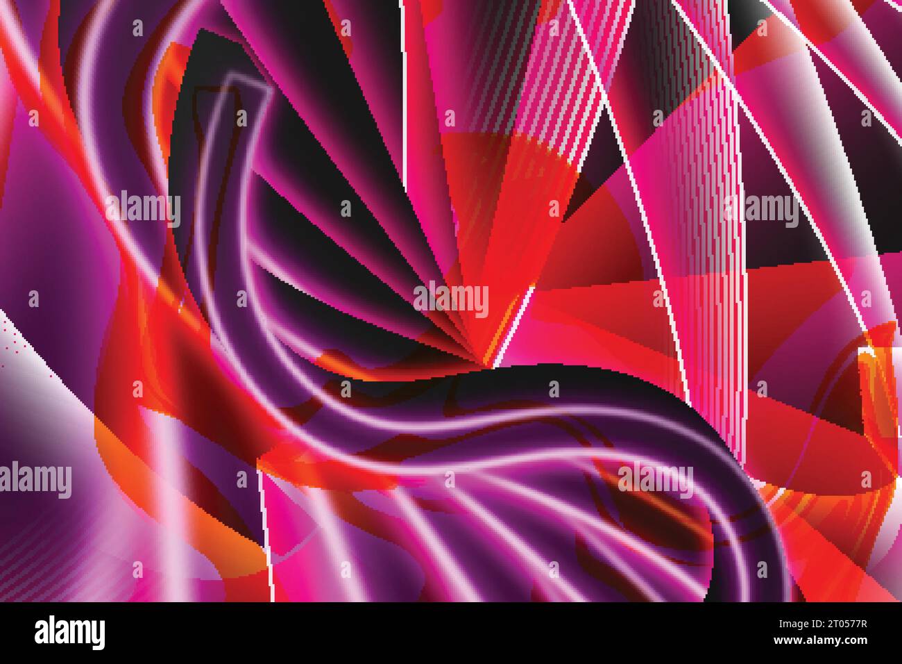 modern trendy gradient red color with creative abstract wavy style with ...