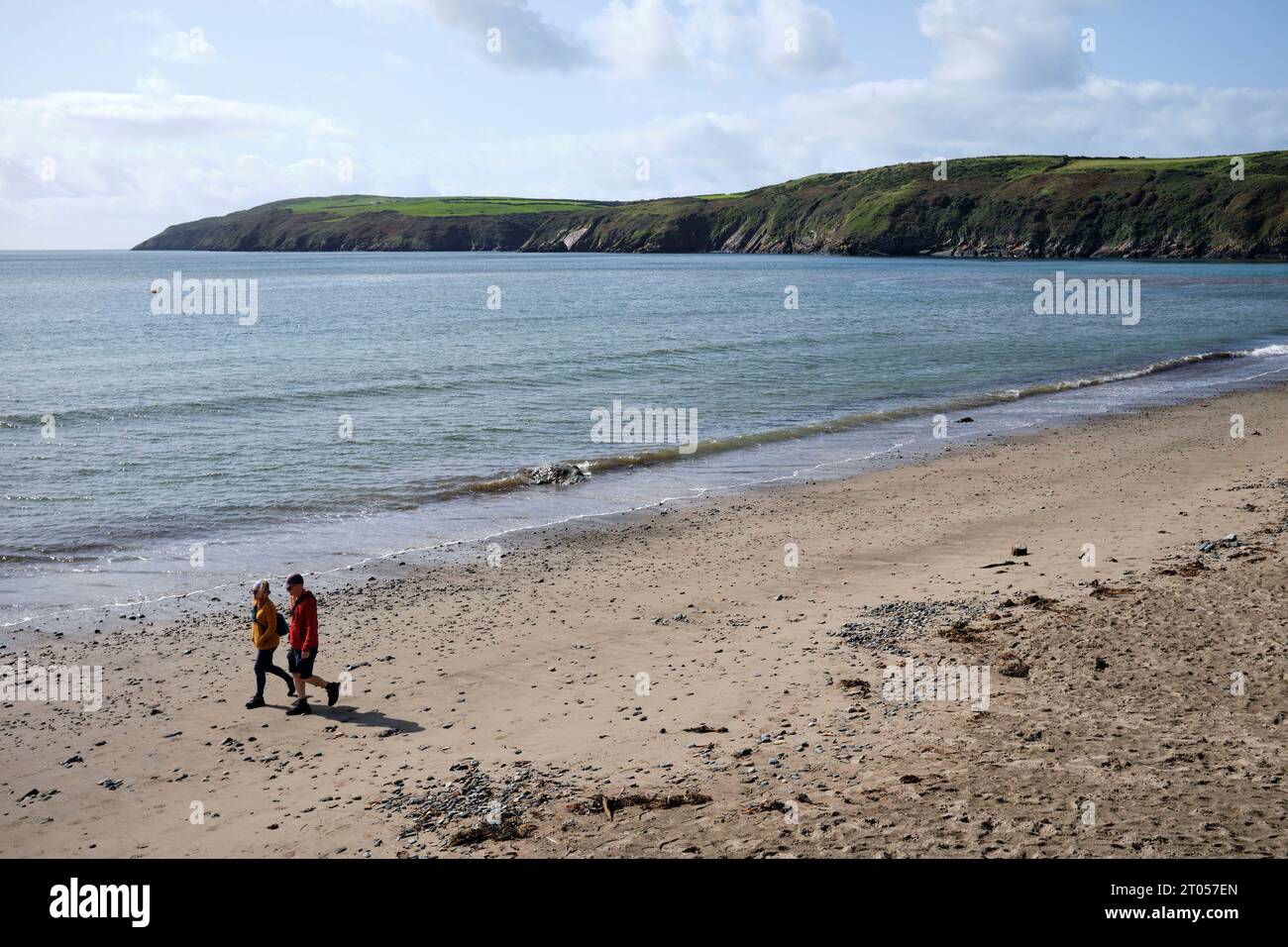 The tourist destination village of Aberdaron Gwynedd, Llyn Peninsula ...