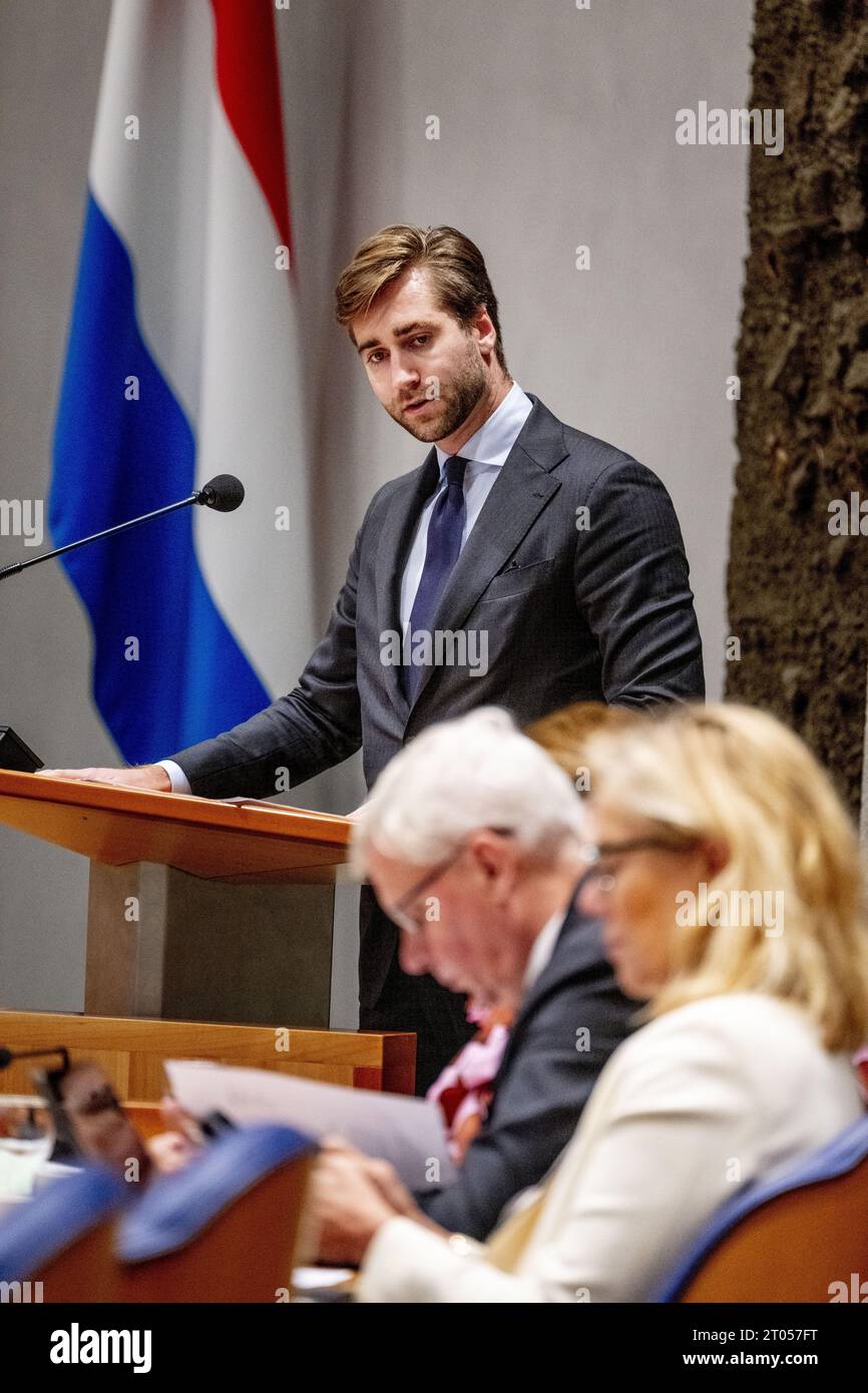 The Hague, Netherlands. 04th Oct, 2023. THE HAGUE - Freek Jansen FVD ...