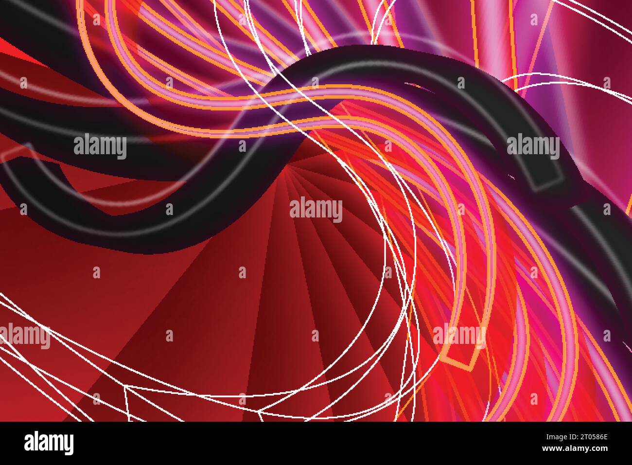 gradient red color modern wavy with creative abstract stylish with pink ...