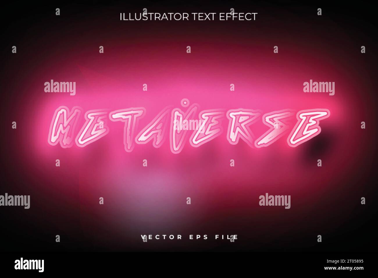 metaverse neon vector text effect Stock Vector Image & Art - Alamy