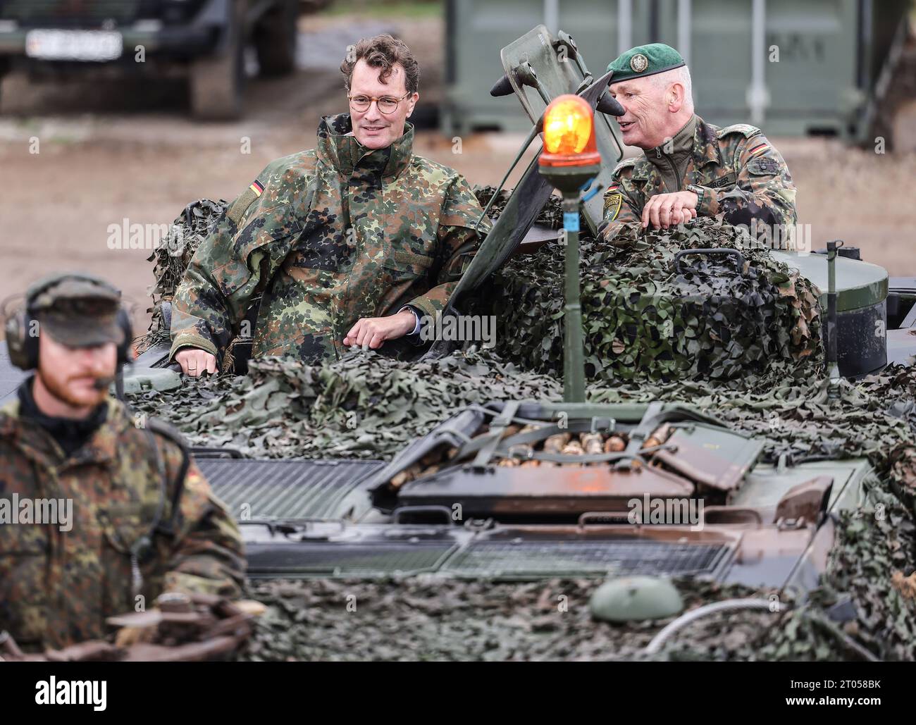 04 October 2023, Lithuania, Rukla: North Rhine-Westphalia's Minister ...