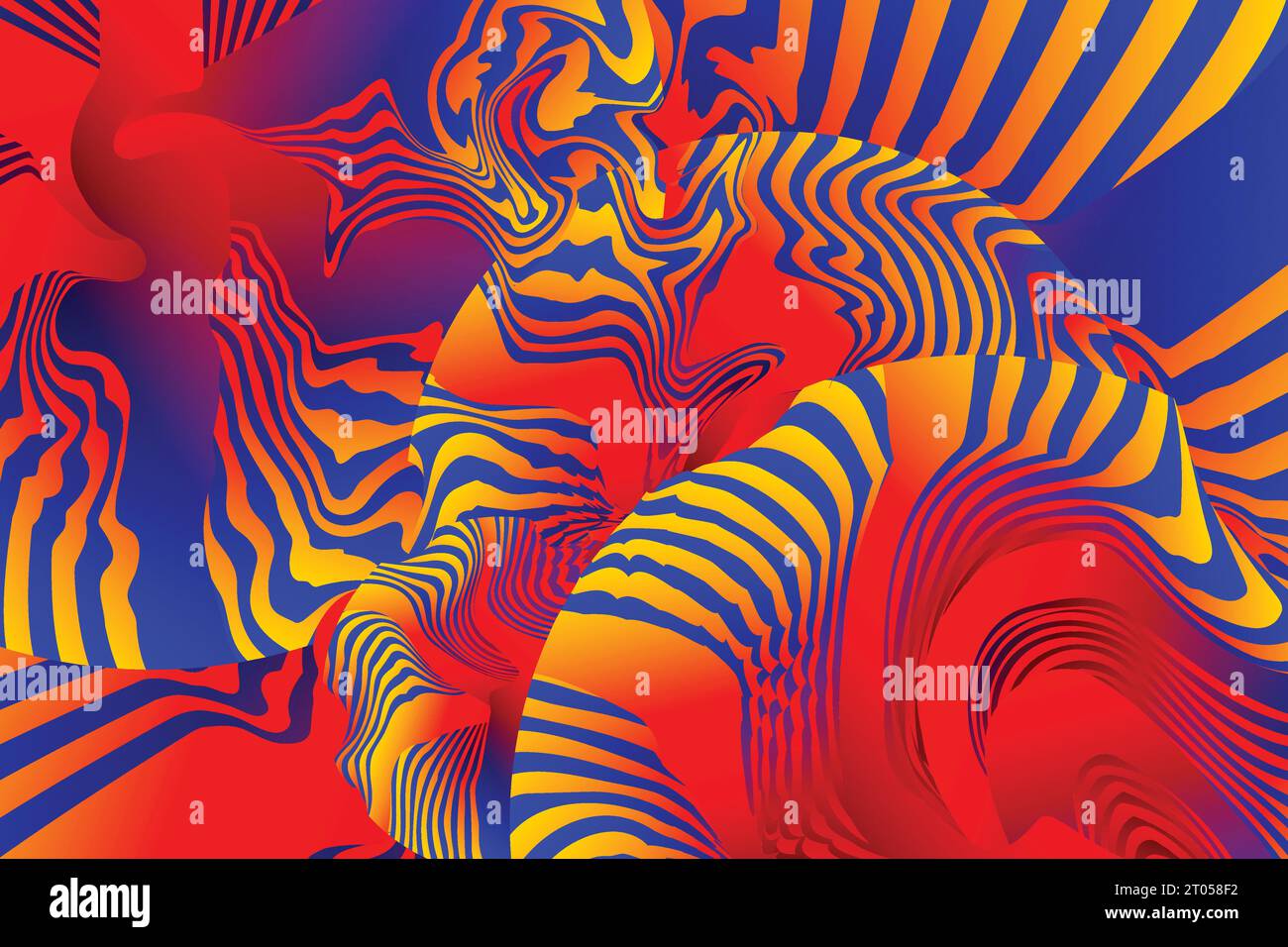 illustrated optical illusion abstract overly gradient background design ...