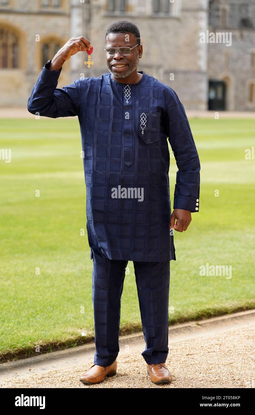 Oluwafemi Elufowoju Jr after being made an Officer of the Order of the ...