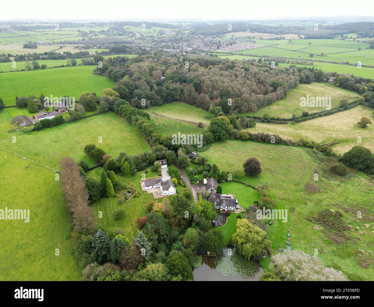 An aerial picture of Whitmore Heath in the West Midlands, where 70% of ...