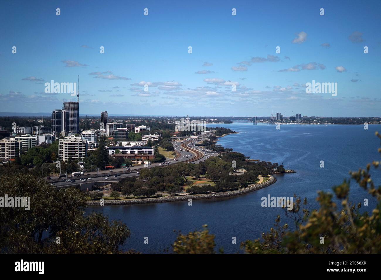Perth, Australia - October 4, 2023 A view of South Perth in Western ...