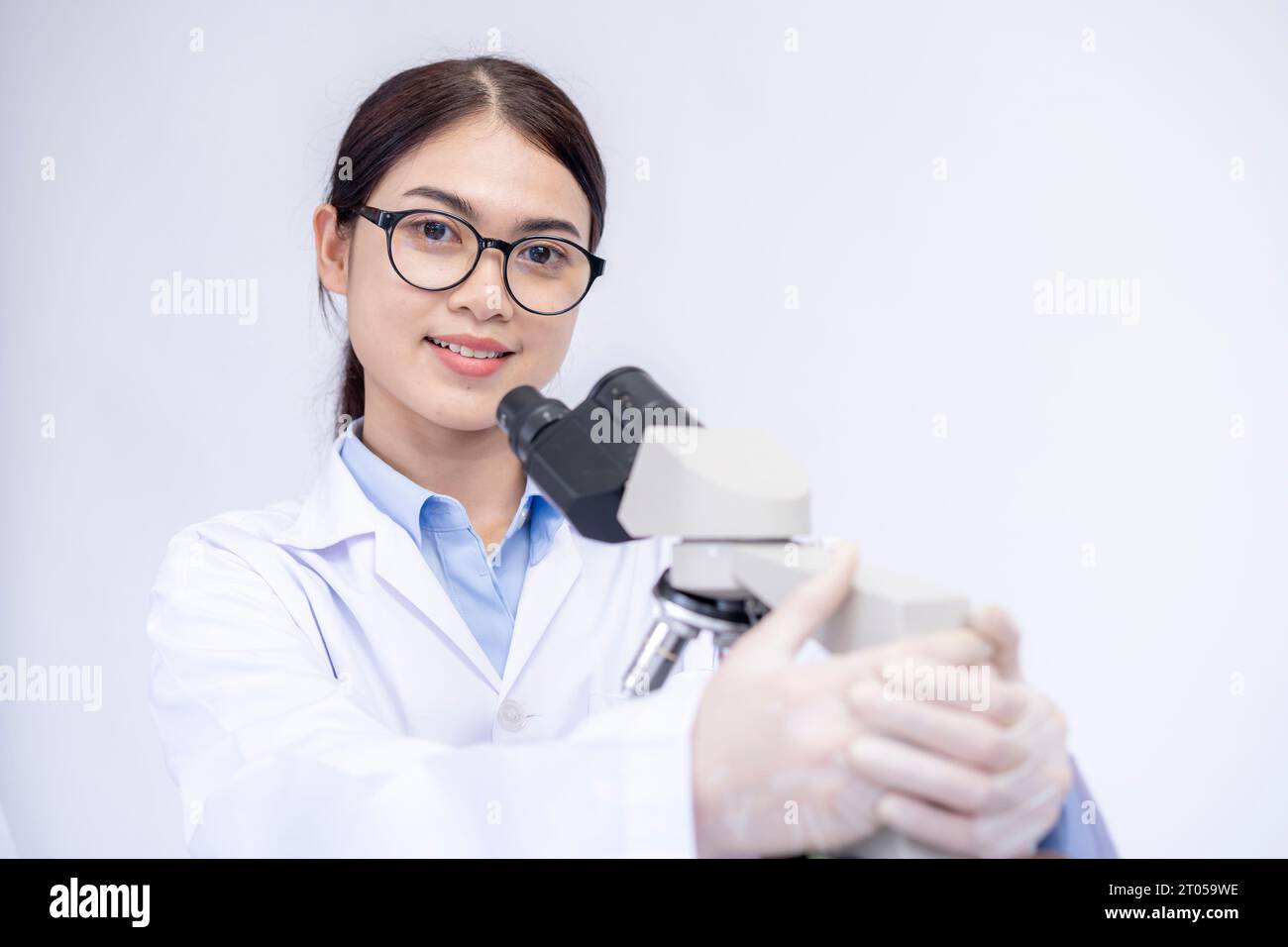 Portrait of young female scientists at lab Stock Photo - Alamy