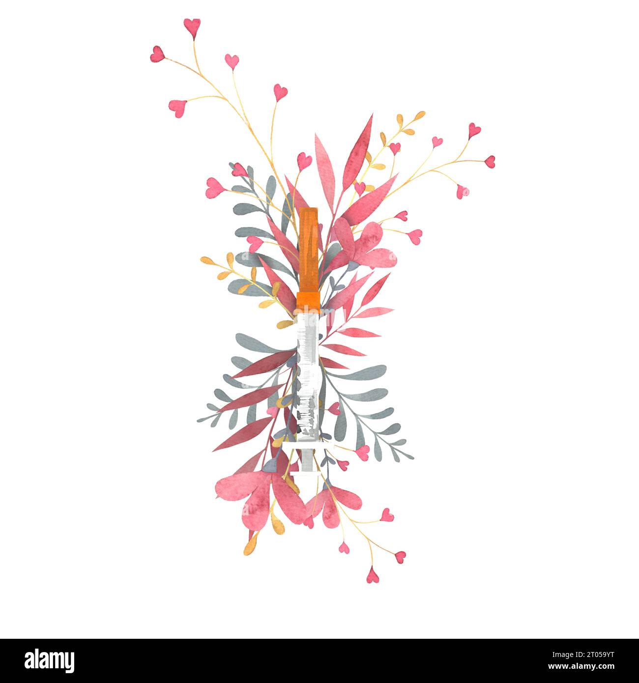 IVF injections, syringe pen with hormones, medicines, syringes hand ...