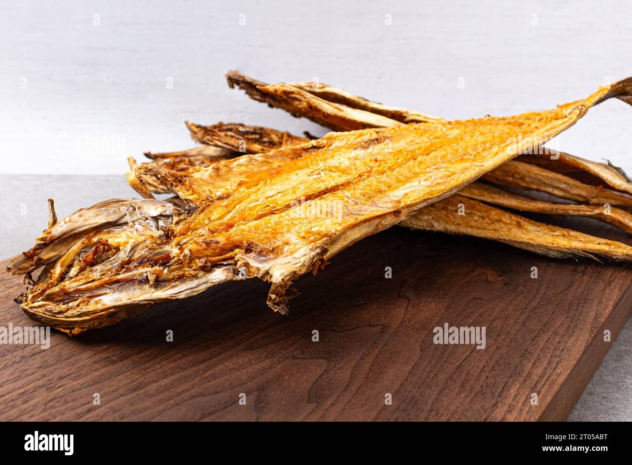 Frozen and dried Alaska pollock muktae Stock Photo - Alamy