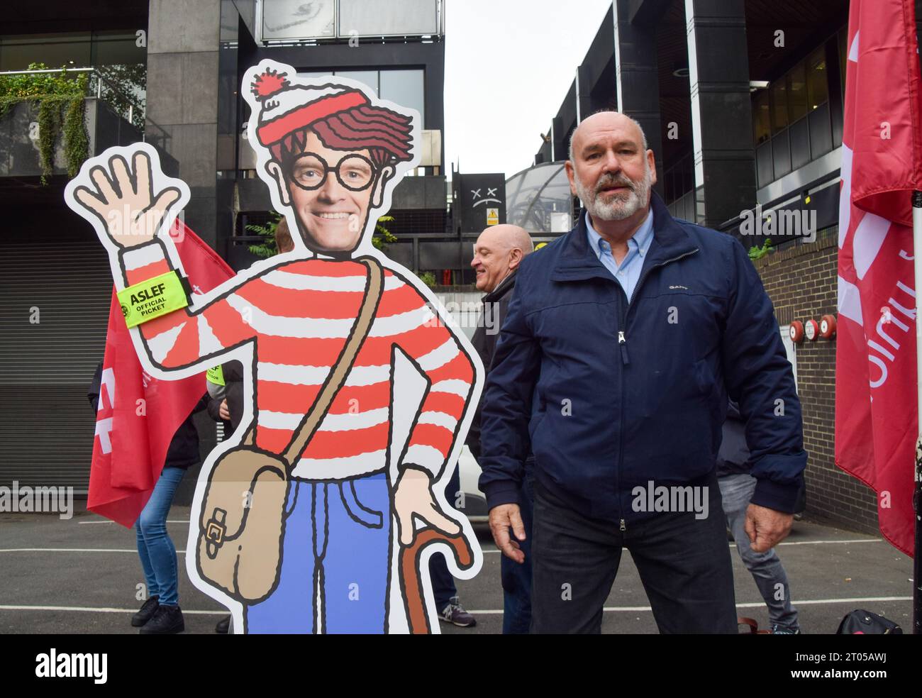 London, UK. 04th Oct, 2023. Mick Whelan, General Secretary of ASLEF ...