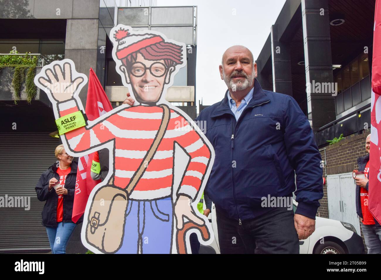 London, UK. 04th Oct, 2023. Mick Whelan, General Secretary of ASLEF ...