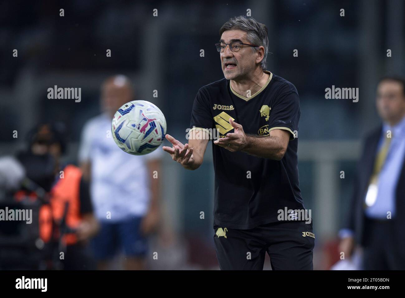 Ivan Juric, head coach of Torino FC, holds the ball during the Serie A ...