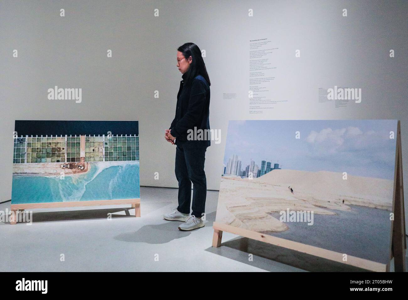 London, UK. 04th Oct, 2023. Artist Sim Chi Yin with several works in ...