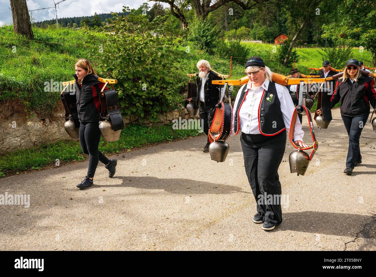 Villagers dressed in traditional costumes proudly take part in the ...