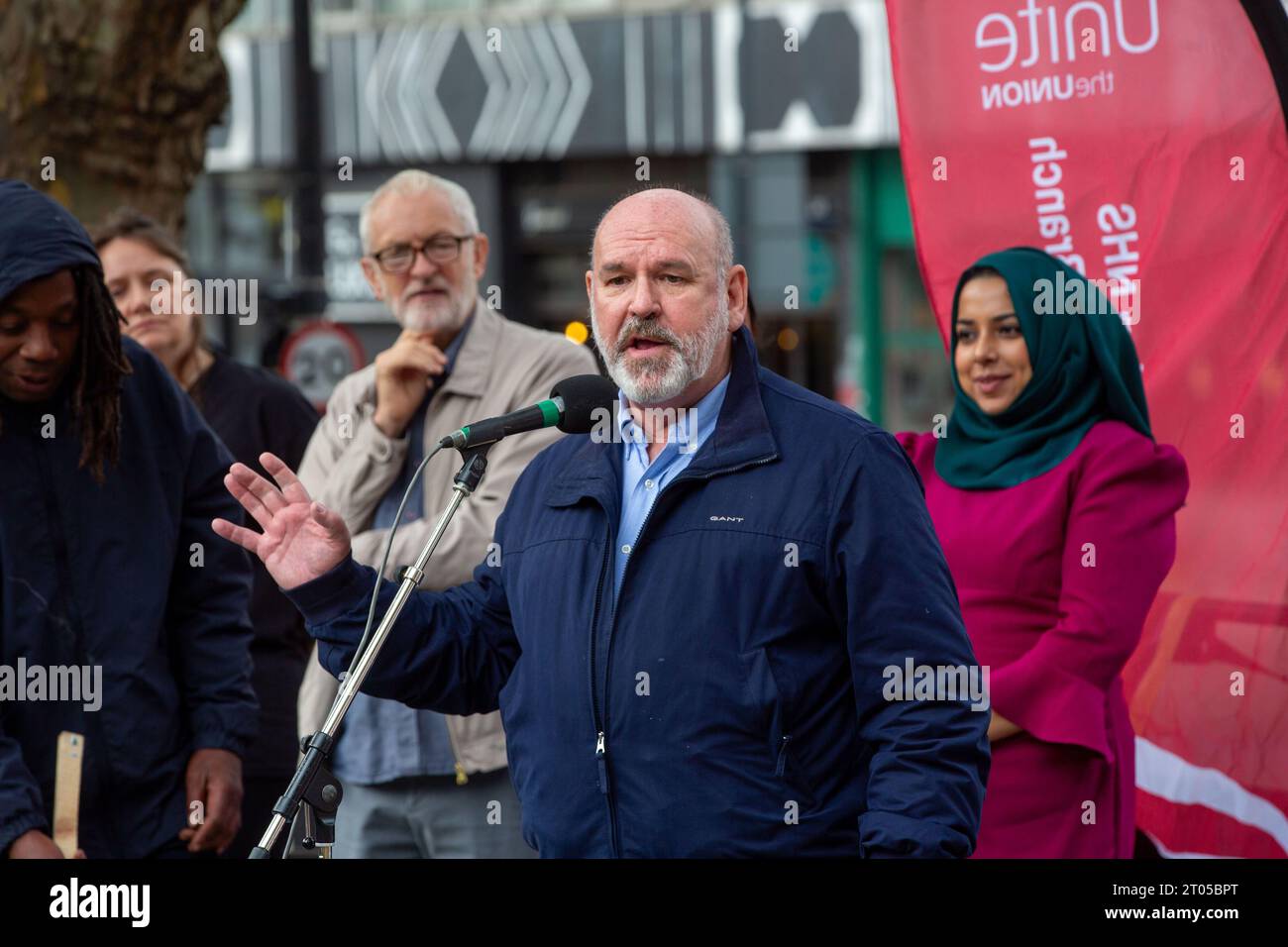 London, England, UK. 4th Oct, 2023. ASLEF General Secretary MICK WHELAN ...