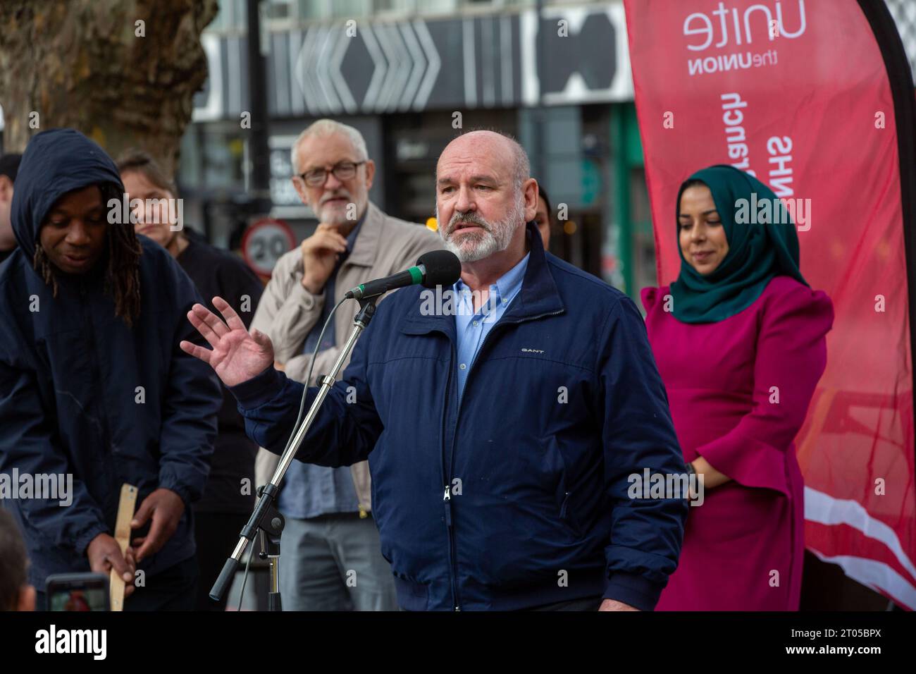 London, England, UK. 4th Oct, 2023. ASLEF General Secretary MICK WHELAN ...