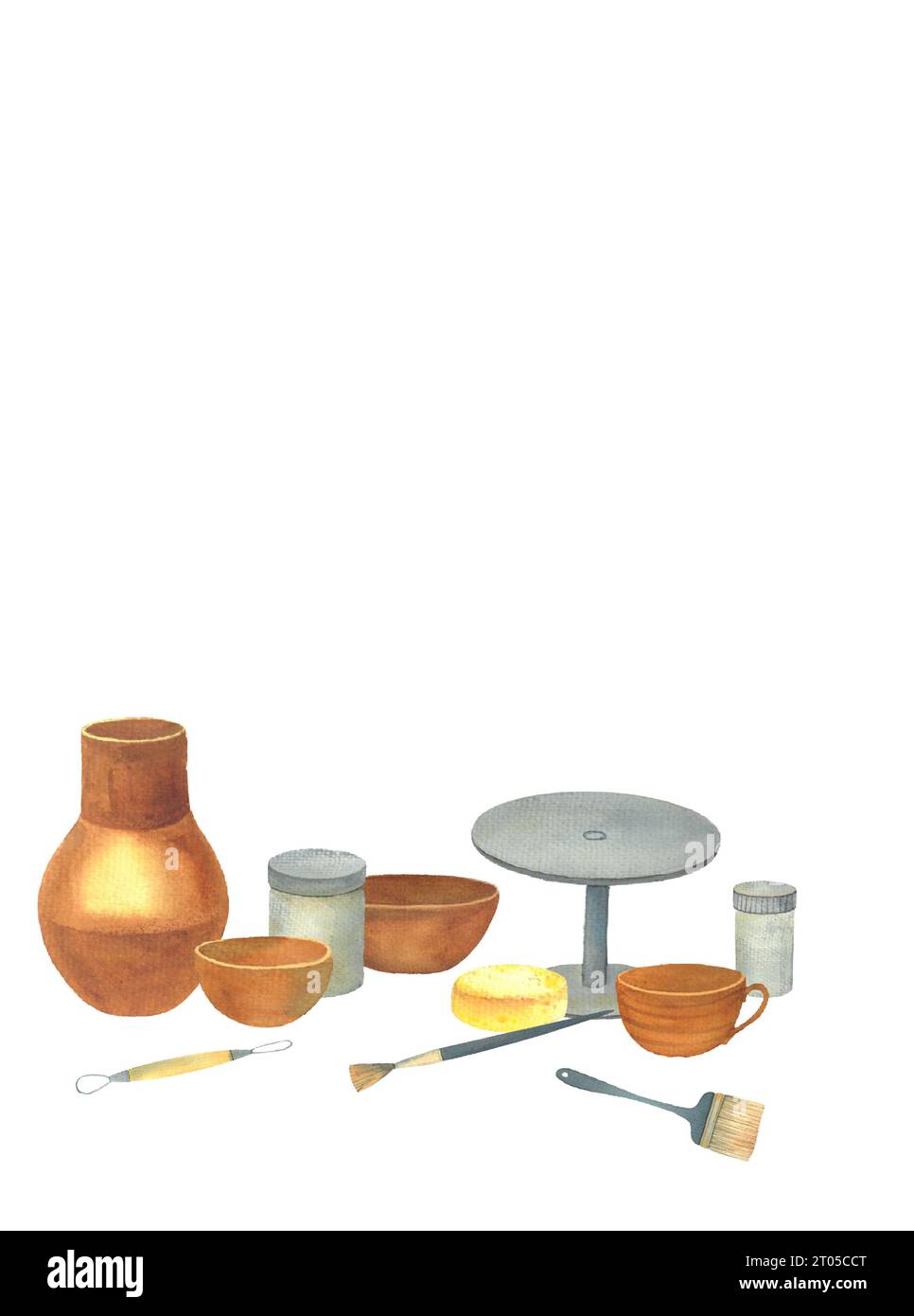set for ceramics, pottery, tools for sculpture, pottery, dishes, tools ...